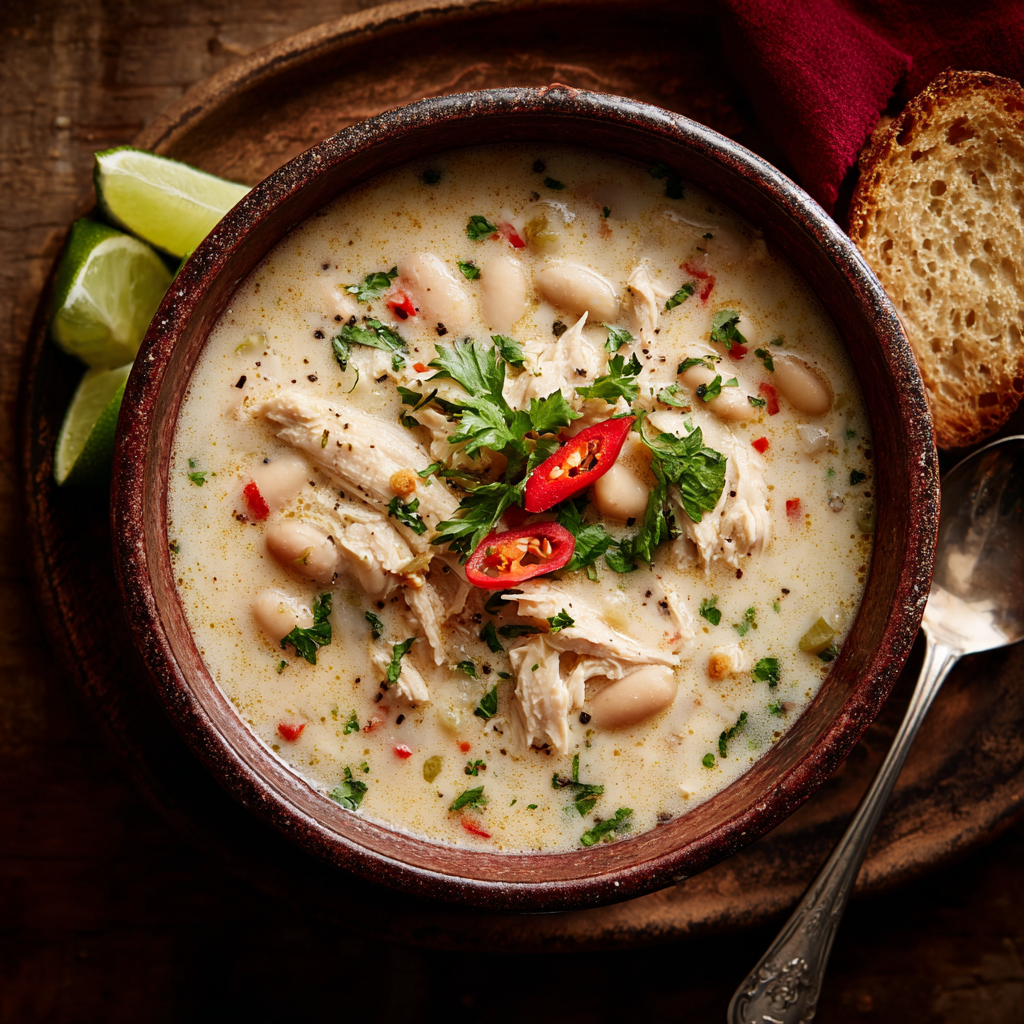 Dump‑and‑Go White Chicken Chili – Easy Crockpot Dinner