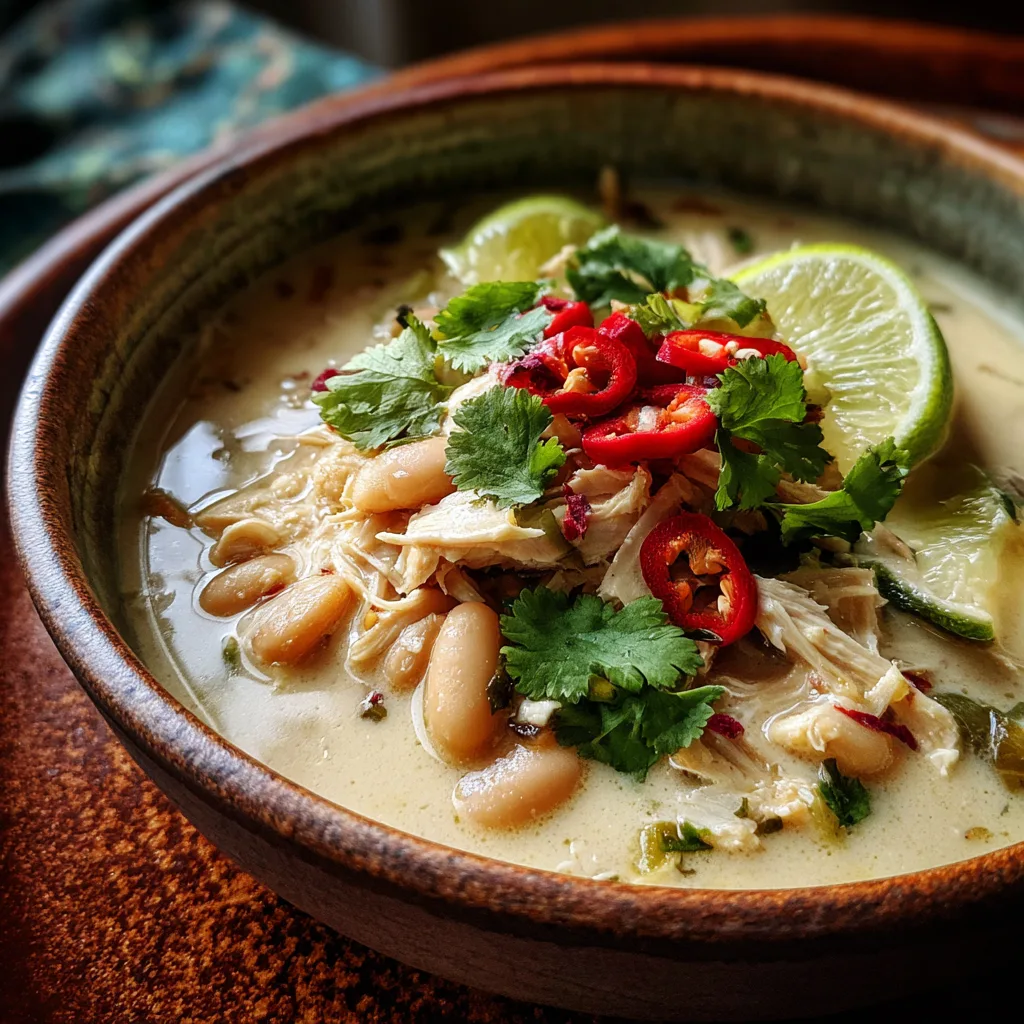 Dump‑and‑Go White Chicken Chili – Easy Crockpot Dinner